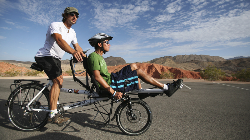 Blind man shares 450 mile bike ride | News