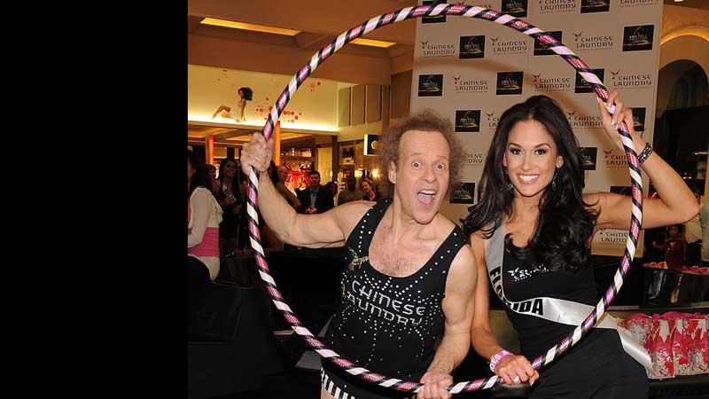 Richard Simmons Hosts Miss USA Hula Hoop Contest | Entertainment