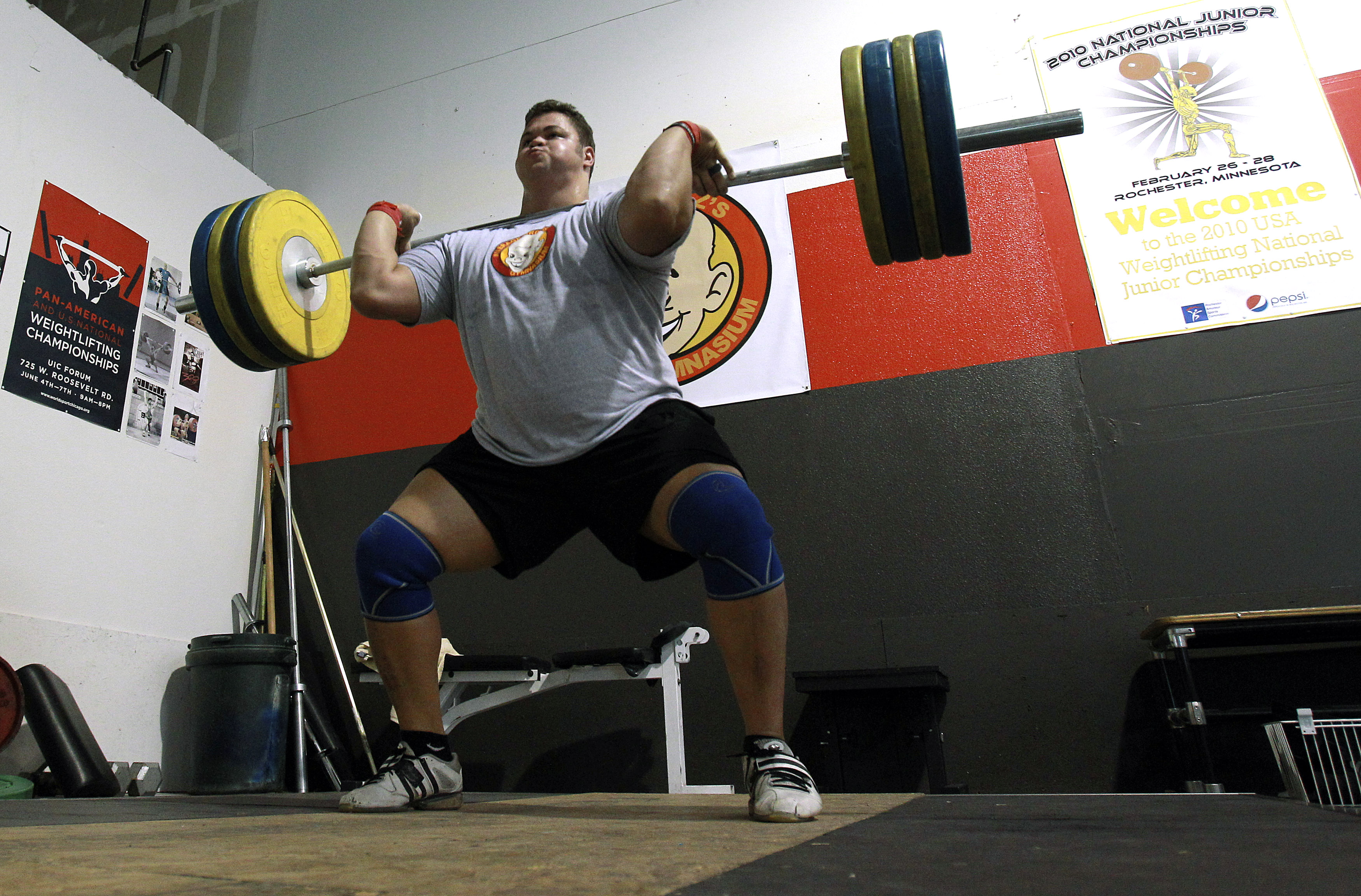 USA Weightlifting Champ Pat Mendes works out | Las Vegas Review-Journal