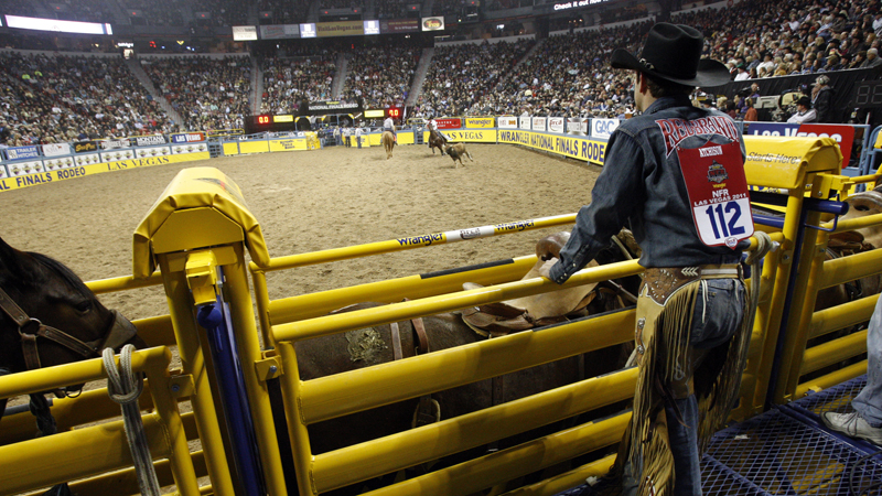 Opening round of the National Finals Rodeo | Las Vegas Review-Journal
