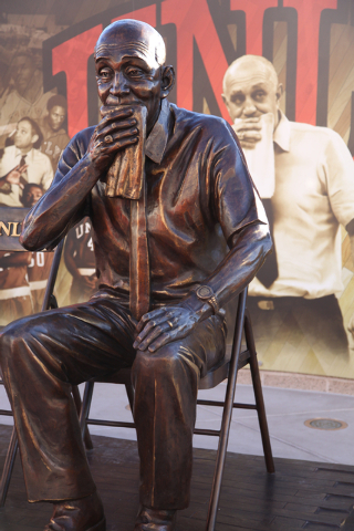 Bronze statue honors ‘Tark the Shark’ on UNLV campus | Las Vegas Review ...