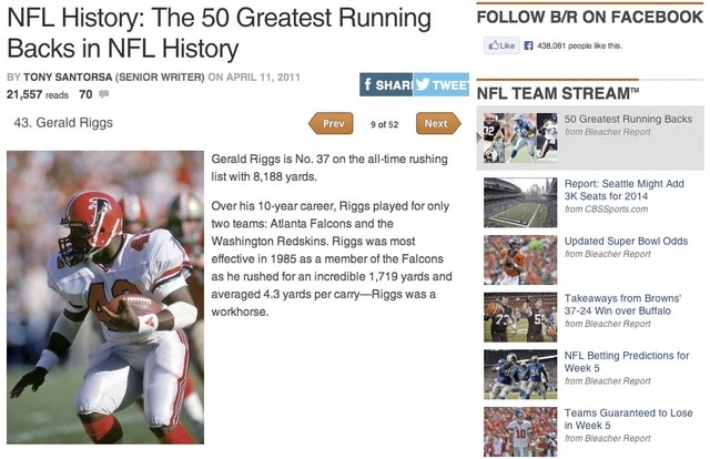 Atlanta Falcons to honor former Bonanza star Gerald Riggs | Uncategorized