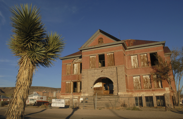 The Goldfield High School, which was opened in the early 1900s, is ...