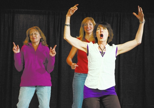 Members of the Las Vegas Improvisation Players, from left, Kim Caris ...