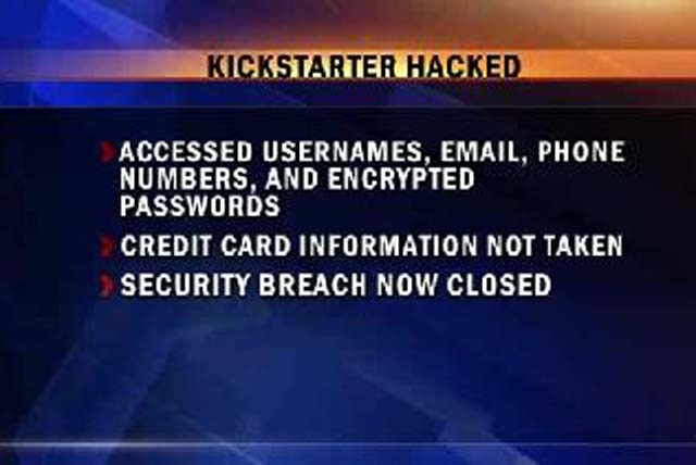 Kickstarter says hackers got customer data | News