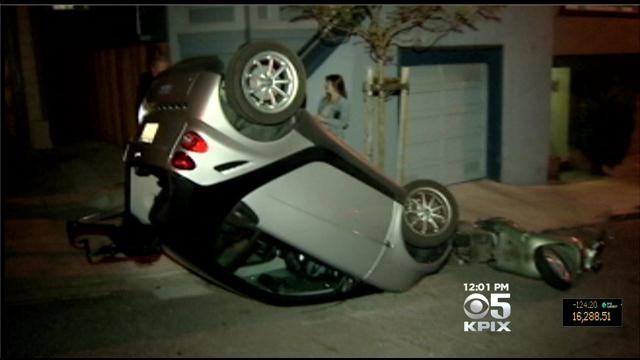 San Francisco police searching for Smart car flipping vandals | Nation ...