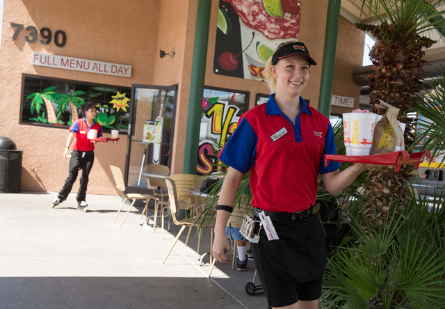 Sonic’s roller-skating carhops zip and zoom | Las Vegas Review-Journal
