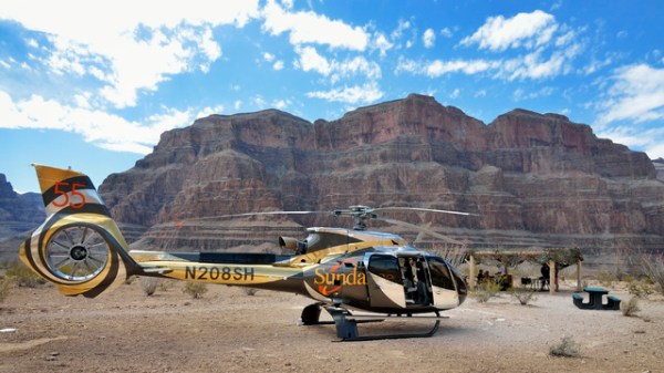 One of Sundance Helicopters’ new EC130T2 Airbus helicopters is shown at ...