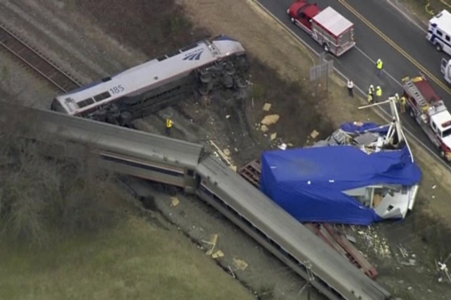 40 hospitalized after Amtrak train collides, derails | Nation and World ...