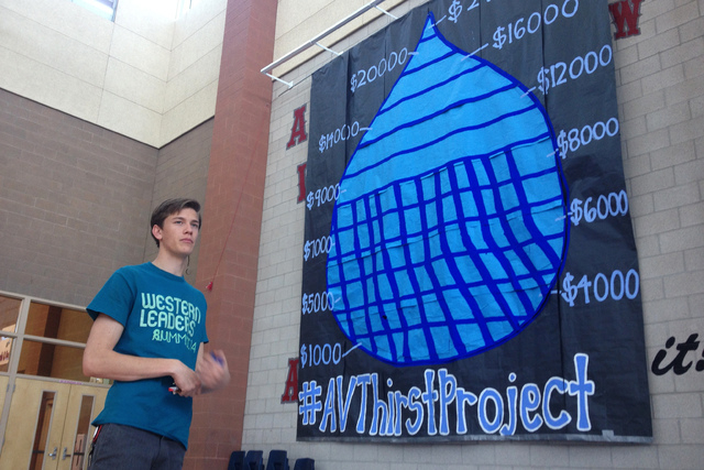 Students carry jugs to raise clean water funds, awareness | Las Vegas ...