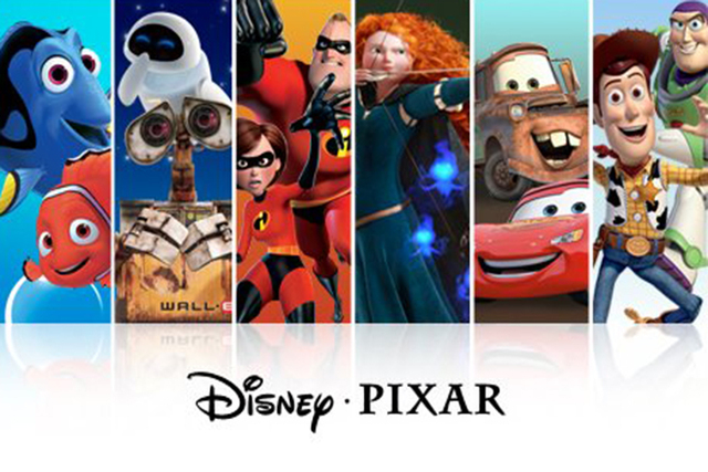 Disney Pixar Characters Collage