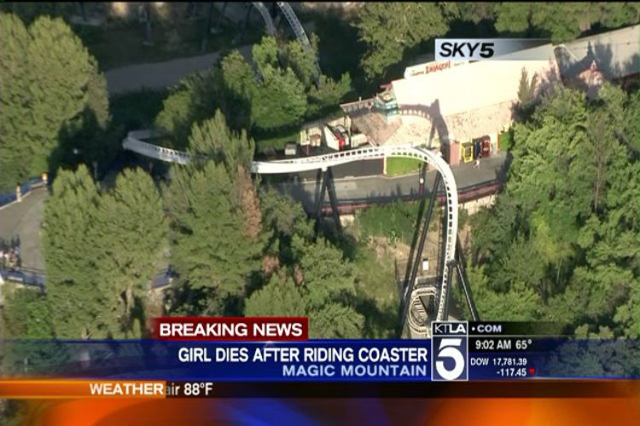 Girl, 10, dies after riding roller coaster at Magic Mountain ...