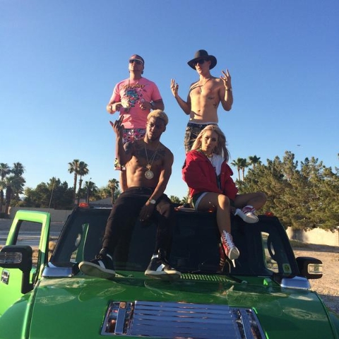 Diplo, CL, RiFF RAFF and OG Maco film “Doctor Pepper” video in Las ...