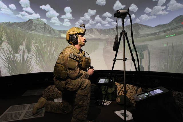 Airstrike simulators prepare airmen for real-life combat | Las Vegas ...