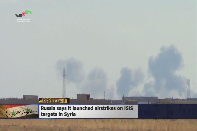 Russia begins air strikes over Syria, warns US to stay clear | Nation ...