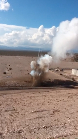 Video shows blasts at nuclear waste dump site that shut down U.S. 95 | News