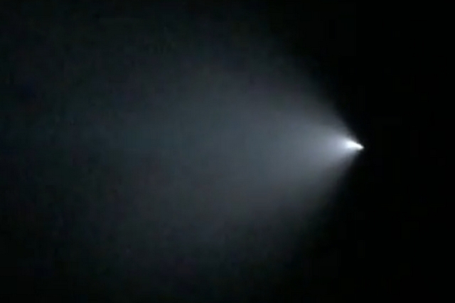Mysterious light seen from Las Vegas came from missile test, Navy says ...