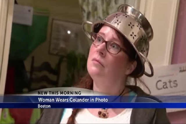 Massachusetts grants woman right to wear colander in license photo ...