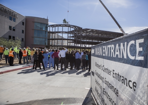Spring Valley Hospital celebrates expansion in topping-out ceremony ...