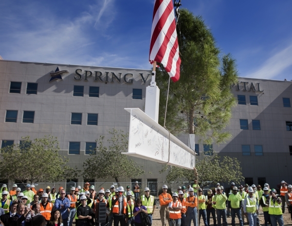 Spring Valley Hospital celebrates expansion in topping-out ceremony ...