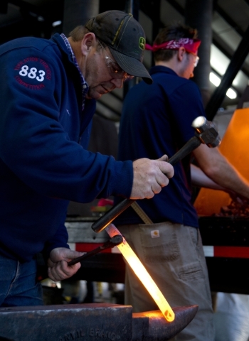 Anvil, hammer, steel: Blacksmiths keep craft alive in Las Vegas ...