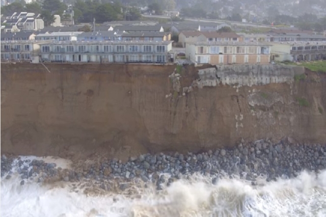 Drone captures seaside California city as it erodes into ocean — VIDEO ...