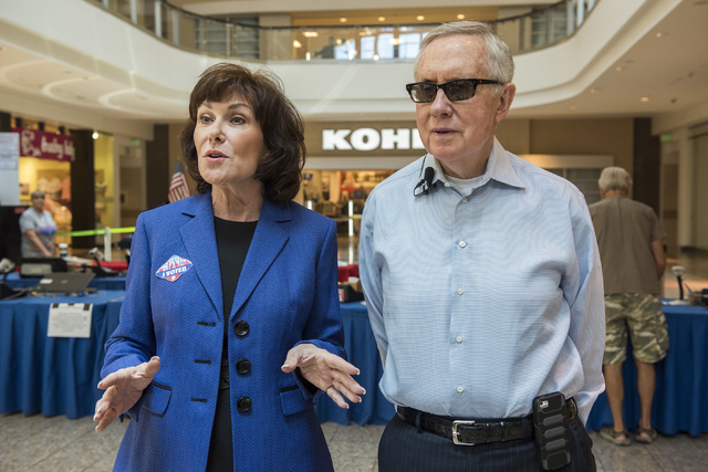 Reid, Rosen cast ballots in early voting — PHOTOS | Las Vegas Review ...