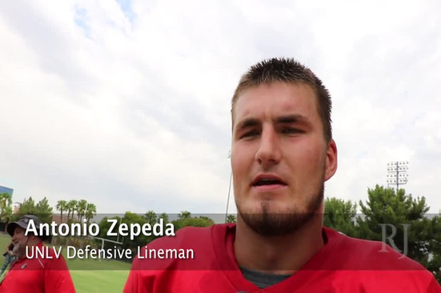 Football becomes a lifeline for UNLV defensive end Antonio Zepeda ...