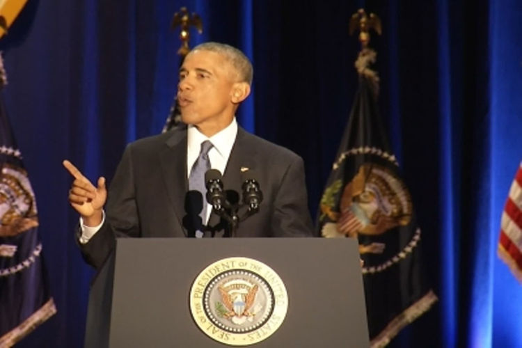 Obama says goodbye in emotional farewell speech | Politics and ...