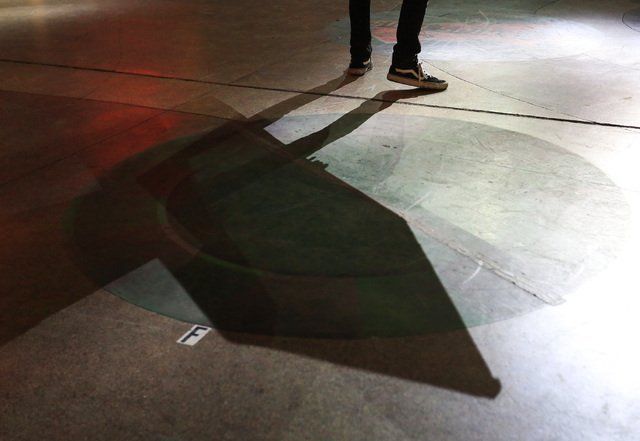 Sign spinners show their stuff during Fremont Street Experience ...