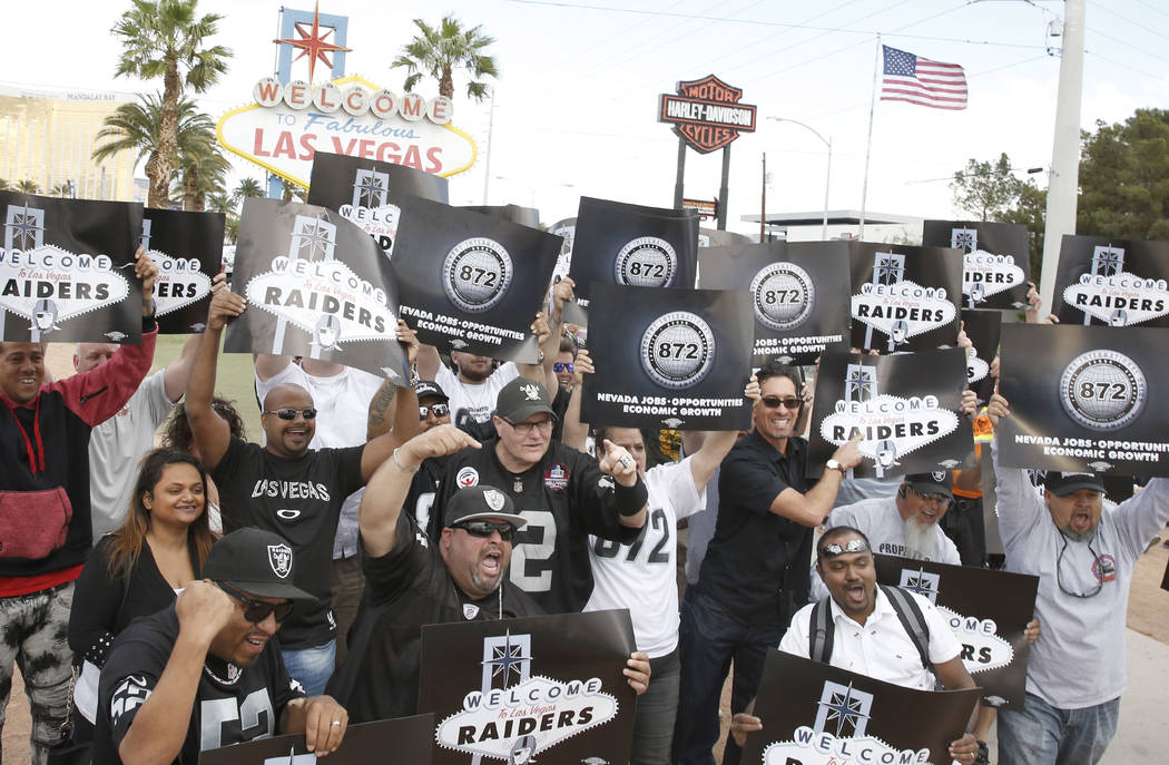 Business, civic leaders hail decision to relocate Raiders to Las Vegas ...