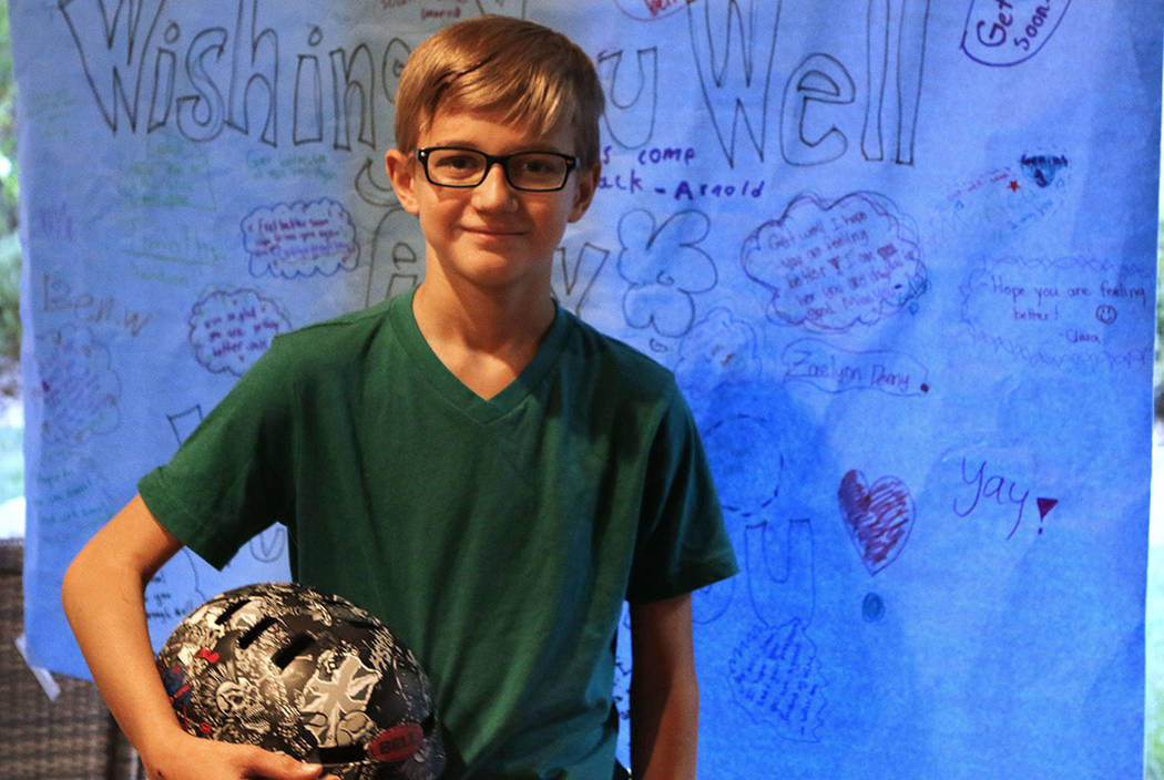 Summerlin mother says bike helmet saved son’s life | Local Las Vegas ...