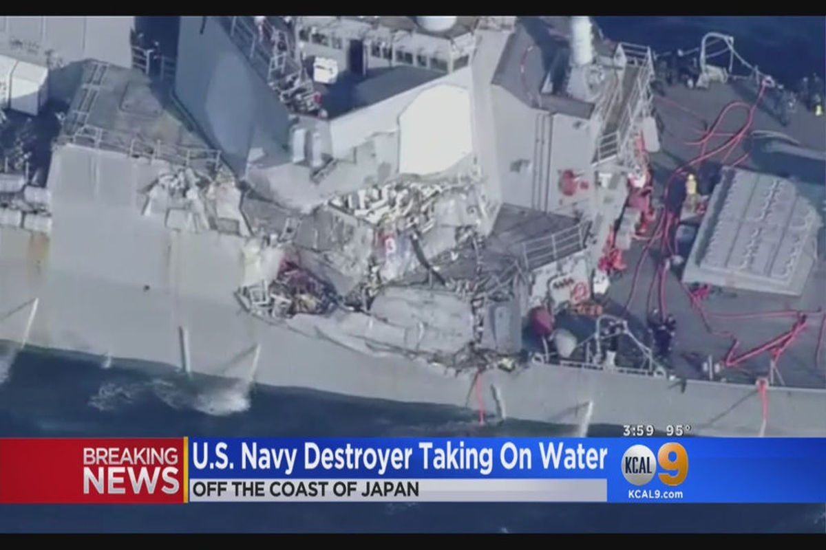 1 hurt, 7 missing after U.S. Navy destroyer, vessel collide off Japan ...