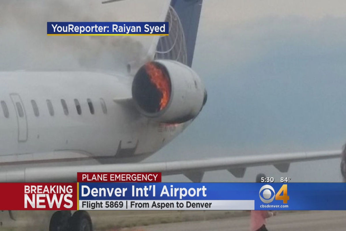 Passenger jet catches fire after landing at Denver | Nation and World ...