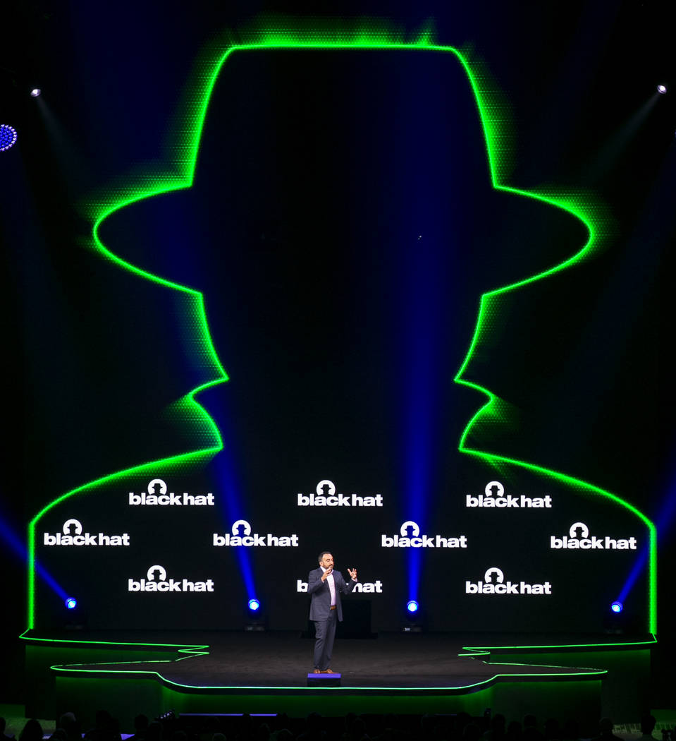 Alex Stamos, chief security officer at Facebook, gives a keynote during ...