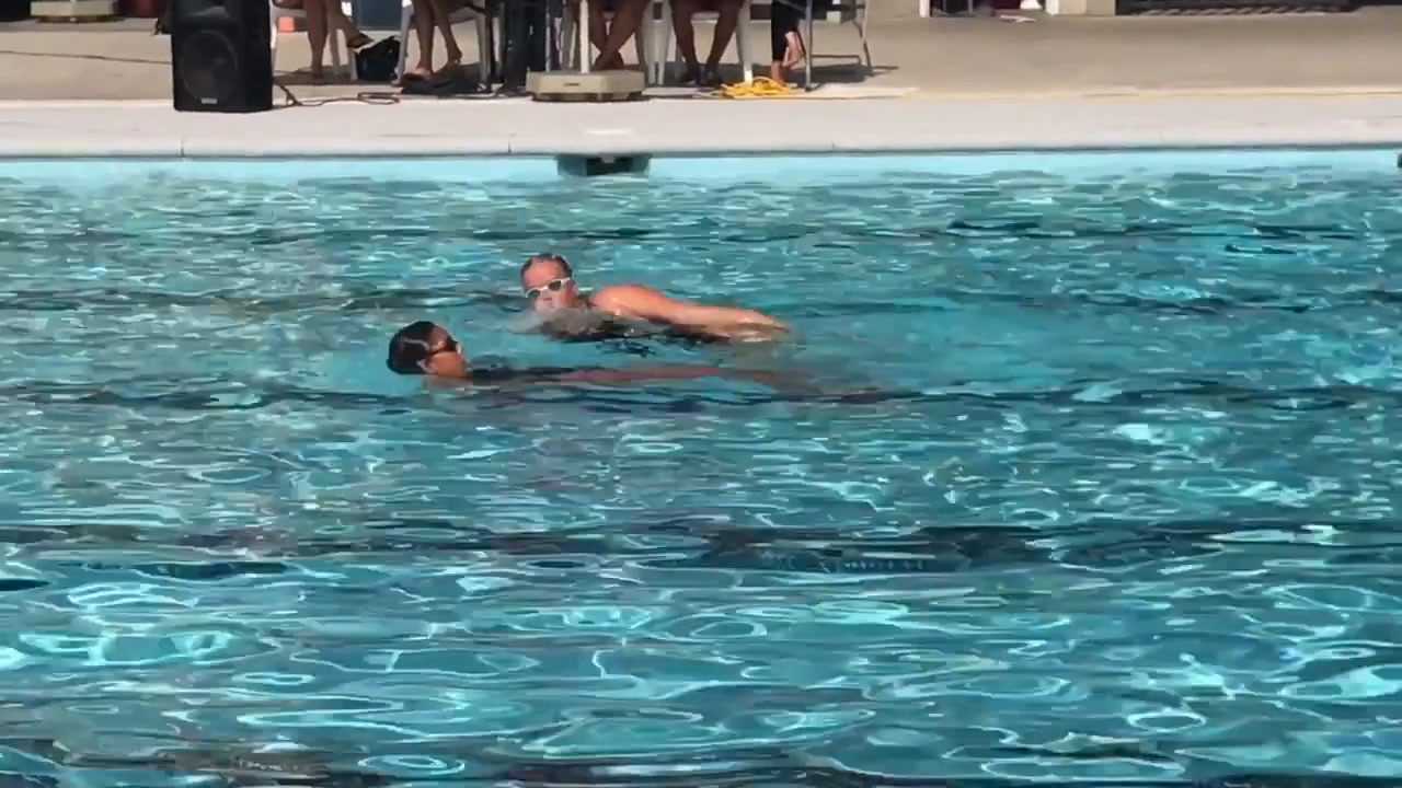 Children flip, kick, twirl at Las Vegas synchronized swimming show ...