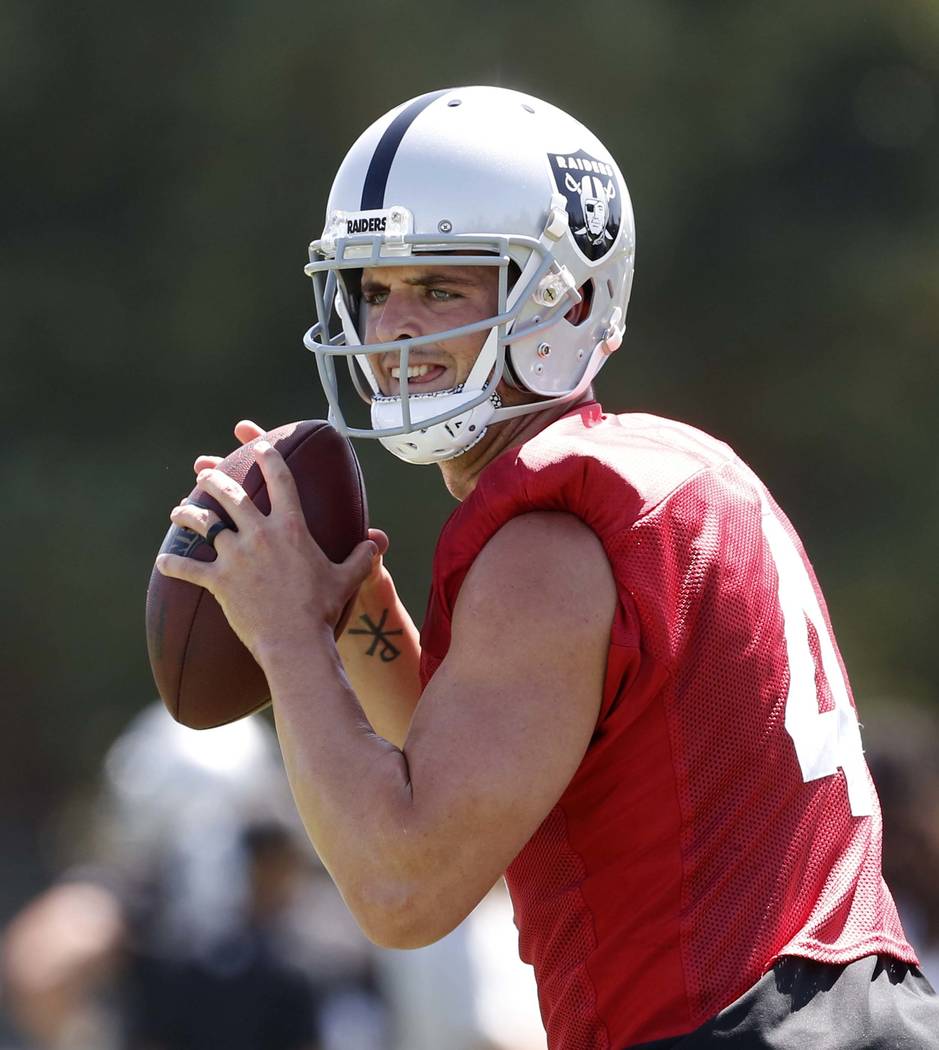 Raiders QB Derek Carr hopes to play vs. Arizona Cardinals Saturday ...