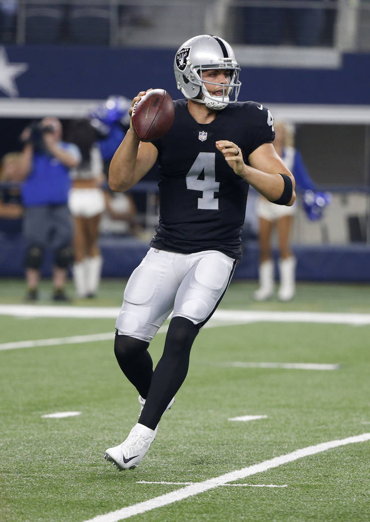 Raiders follow a QB in Derek Carr who leads by example | Las Vegas ...