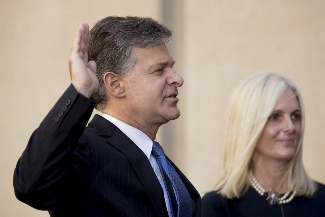 Christopher Wray installed as FBI director | Las Vegas Review-Journal