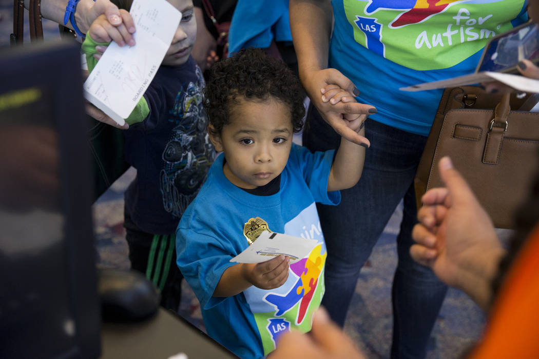 Las Vegas event lets kids with autism get comfortable with flying ...
