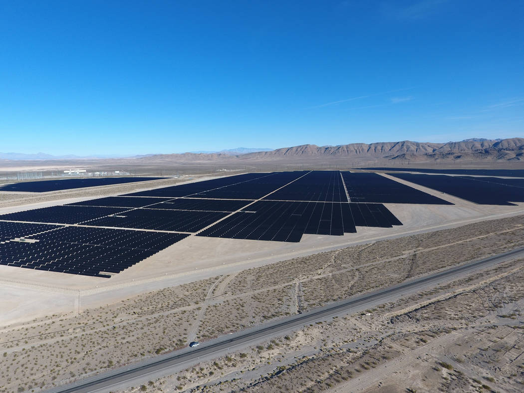 Completion of solar electric-generation array near Las Vegas marked ...