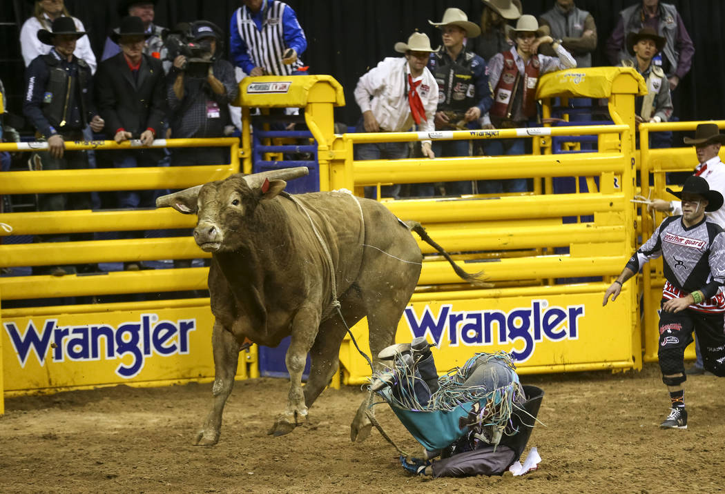2017 National Finals Rodeo, Day 8 — PHOTOS | Las Vegas Review-Journal