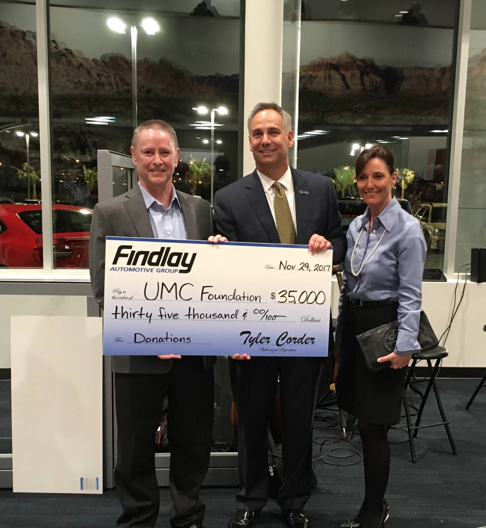 Findlay Automotive donates $35,000 to UMC Foundation | Dealer News | Autos