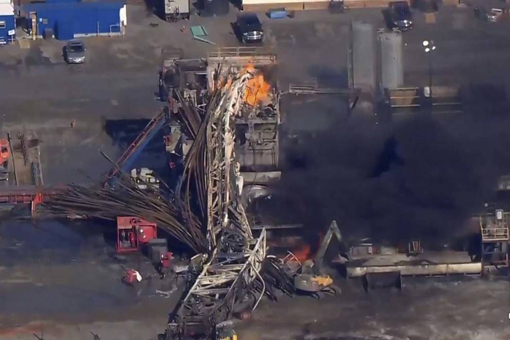 5 presumed dead after explosion at Oklahoma gas drilling rig | Las ...