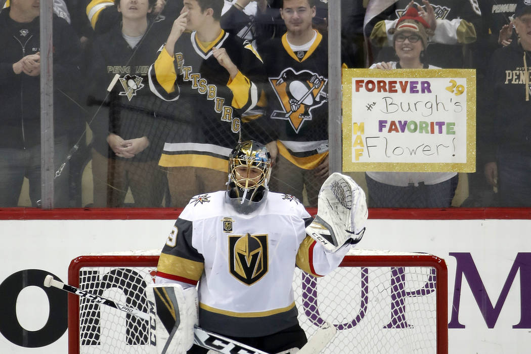 Fleury’s return to Pittsburgh ends in 5-4 loss | Las Vegas Review-Journal
