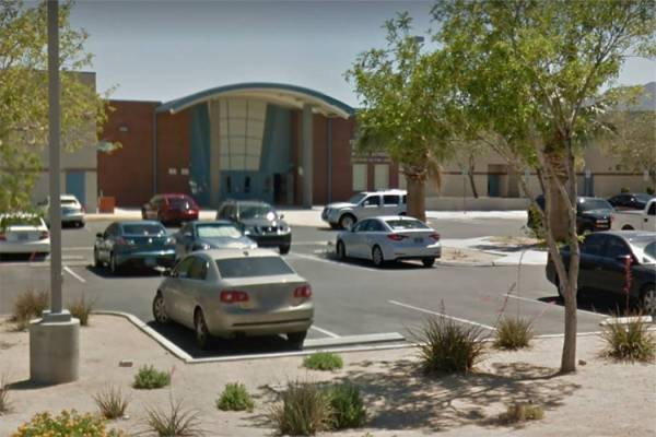 Escobedo Middle School in Las Vegas (Google maps) | Las Vegas Review ...