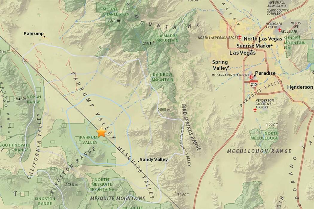4.6 earthquake rattles Sandy Valley southwest of Las Vegas | Las Vegas ...