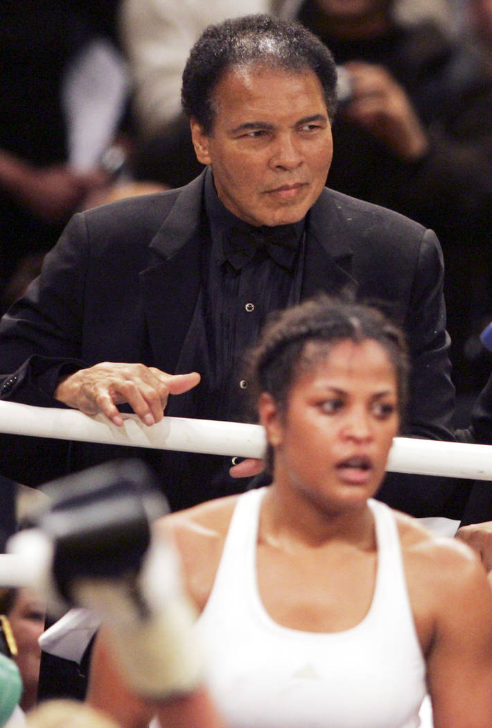 Laila Ali joins her father, Muhammad Ali, in Nevada Boxing HOF | Las ...