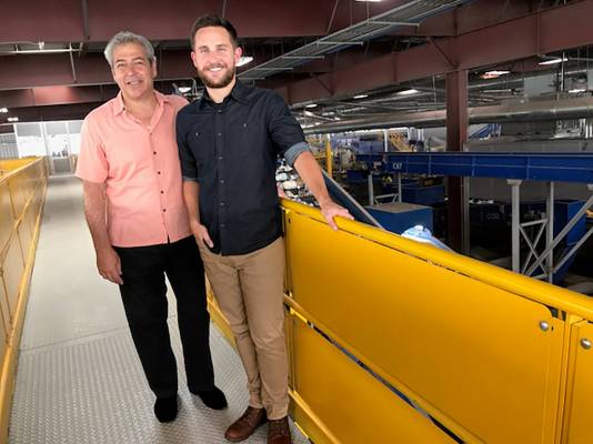 Steven De Stefano (left) Republic’s project manager and Jeremy Walters ...