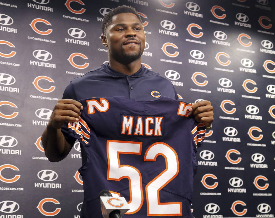 Raiders players push past ‘shock’ of Khalil Mack trade | Raiders/NFL ...
